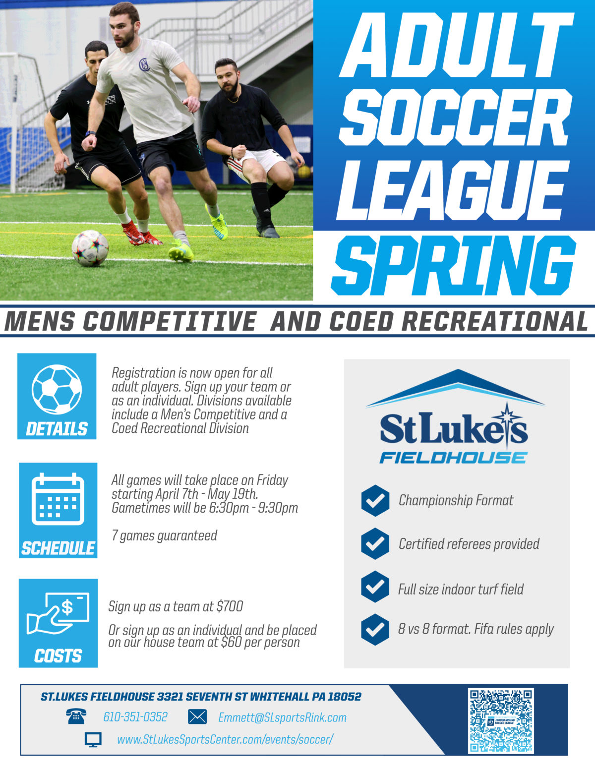 Soccer – St. Luke's Sports Center
